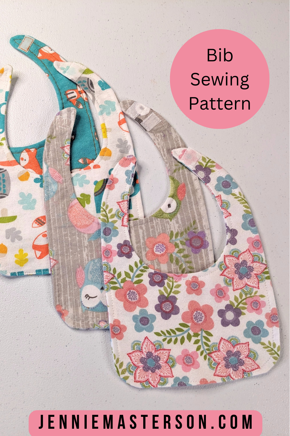 Baby Bib Sewing Pattern - Sewing for Baby - Jennie Masterson